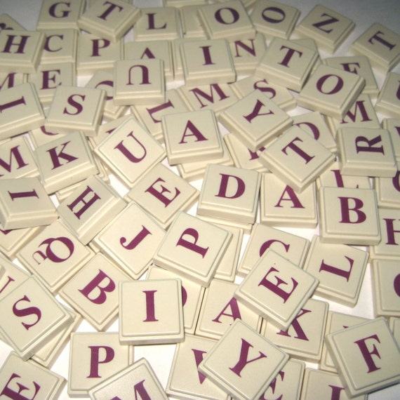 Vintage Upwords Plastic Alphabet Letter Square Tiles or Game - Etsy