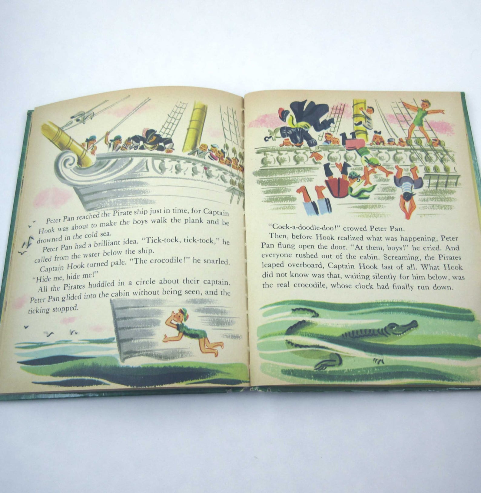 Peter Pan Vintage 1950s Children's Wonder Book Retold by Marcia Martin ...