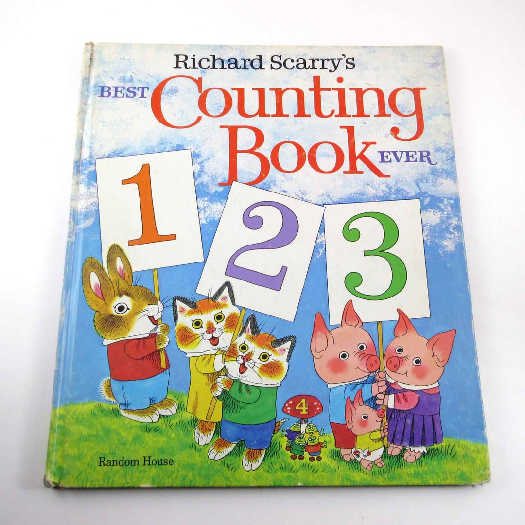 Richard Scarry's Best Counting Book Ever Vintage 1970s Children's Book ...