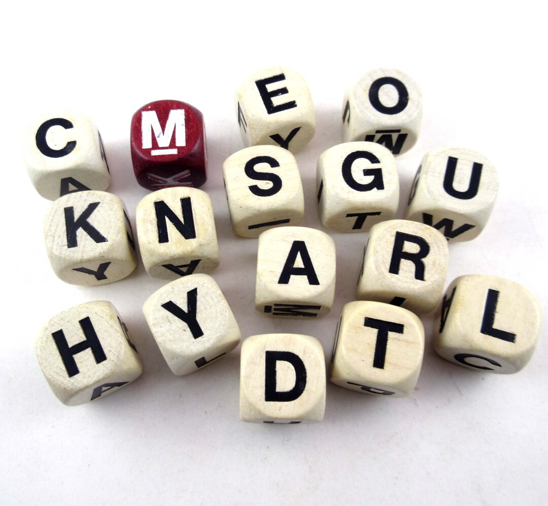 Vintage Boggle Black Alphabet Letter Blocks Game Pieces Set of 17 - Etsy