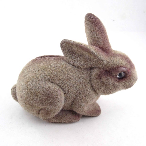 Flocked Bunny - Etsy