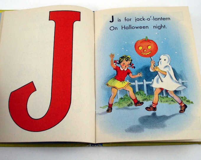 ABC Book Vintage 1940s Whitman Children's ABC or Alphabet Picture Book ...