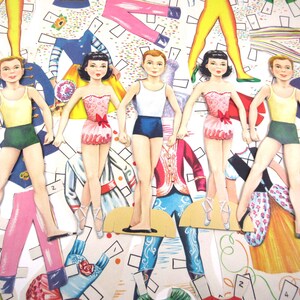 Vintage 1950s 4 Ballet Dancing Paper Dolls Dancers With Original Folder ...