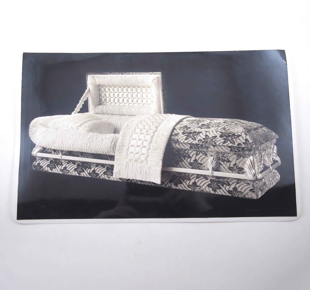 Vintage Coffin or Casket Sample Photograph or Photo Salesman's Sample ...
