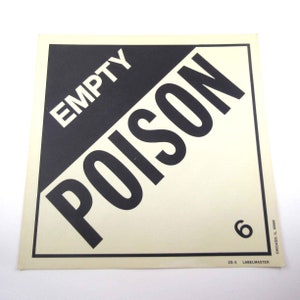 Vintage Poison Skull and Crossbones Sign Halloween Decor Display - Etsy