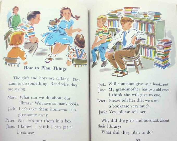 Talk, Read, Write, Listen Vintage 1950s or 1960s Children's School ...