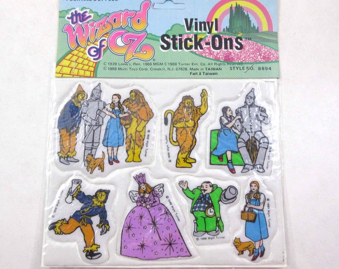 Vintage 1980s the Wizard of Oz Puffy Stickers in Original Package ...