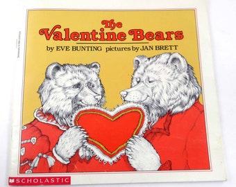 The Valentine Bears Illustrated by Jan Brett Weekly Reader 1983 - Etsy
