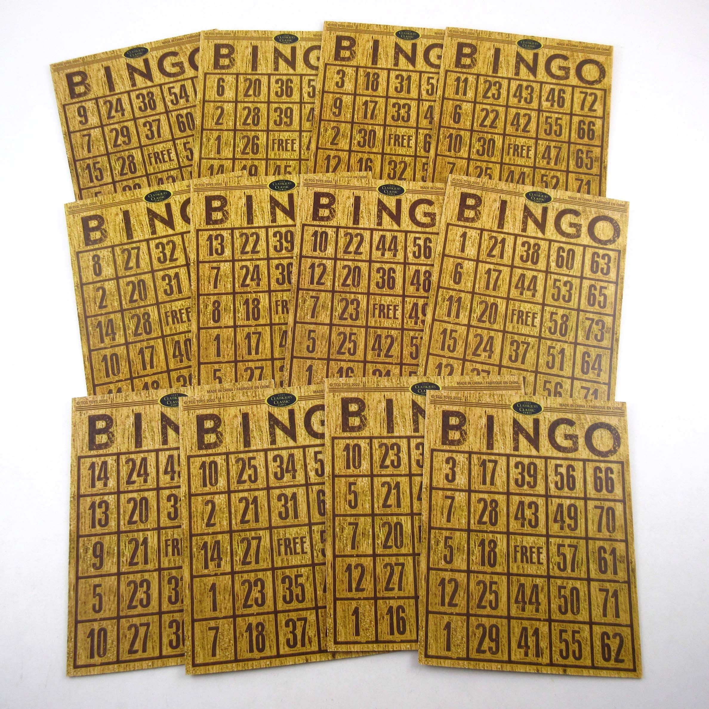 Brown Faux Wood Grain Bingo Cards Set of 12 - Etsy