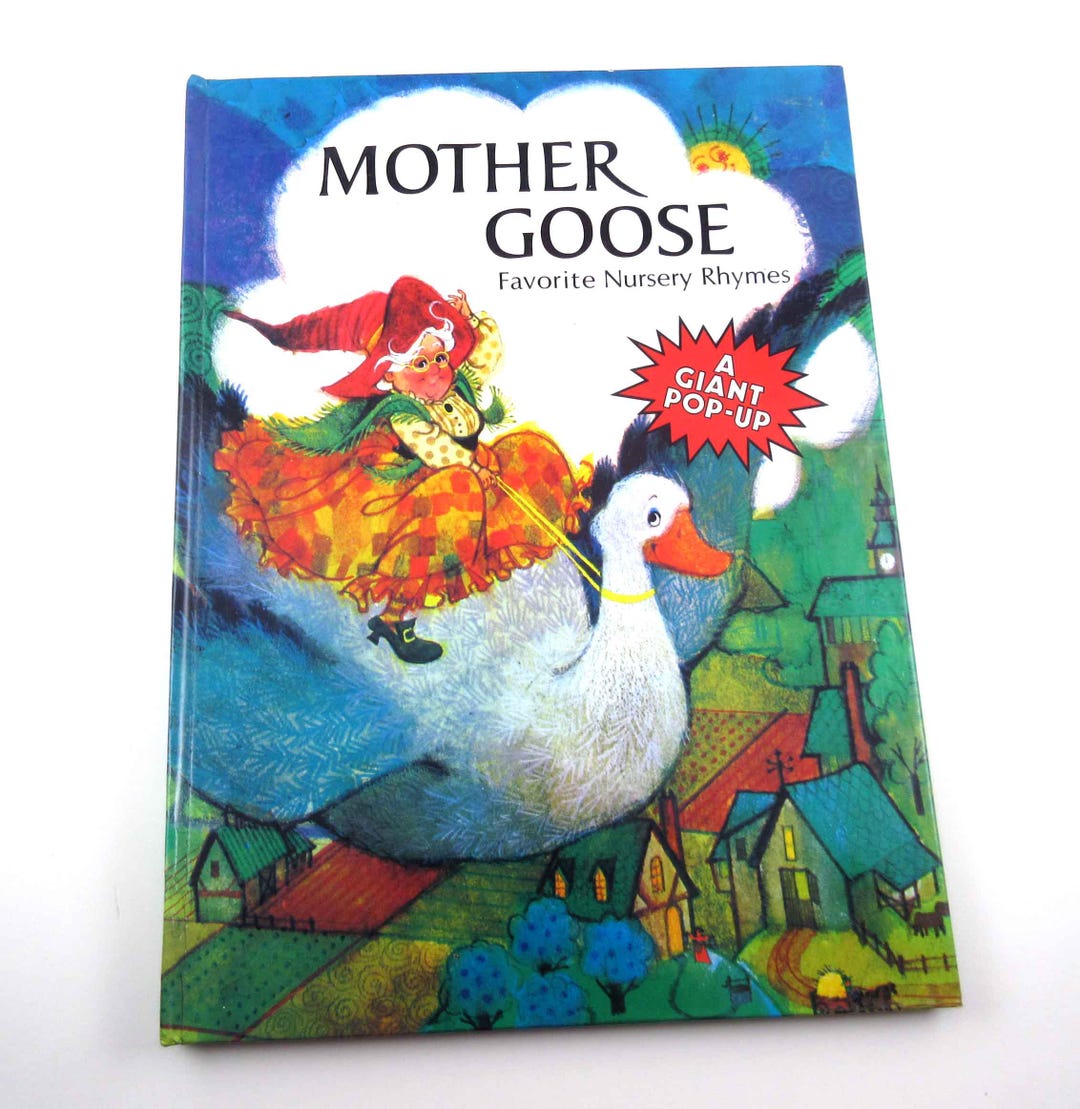 Mother Goose Favorite Nursery Rhymes Vintage 1980s Children's Giant Pop ...