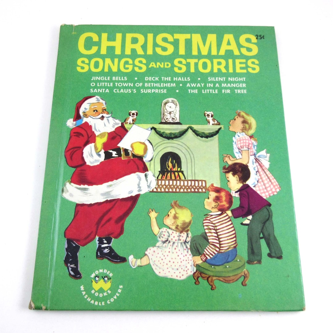 The Merry Christmas Book Christmas Songs and Stories Vintage 1950s ...