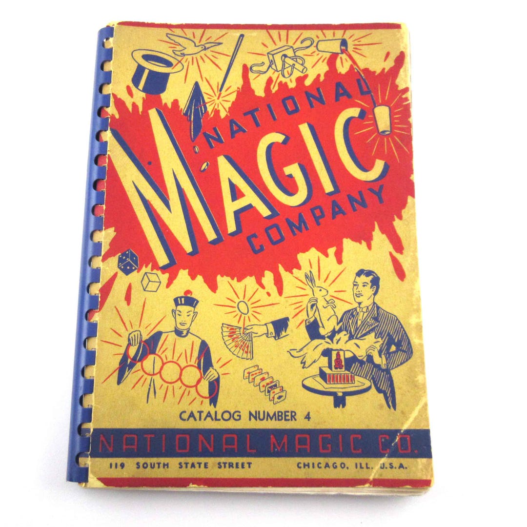 National Magic Company Catalog Number 4 Vintage 1940s Magic Book - Etsy
