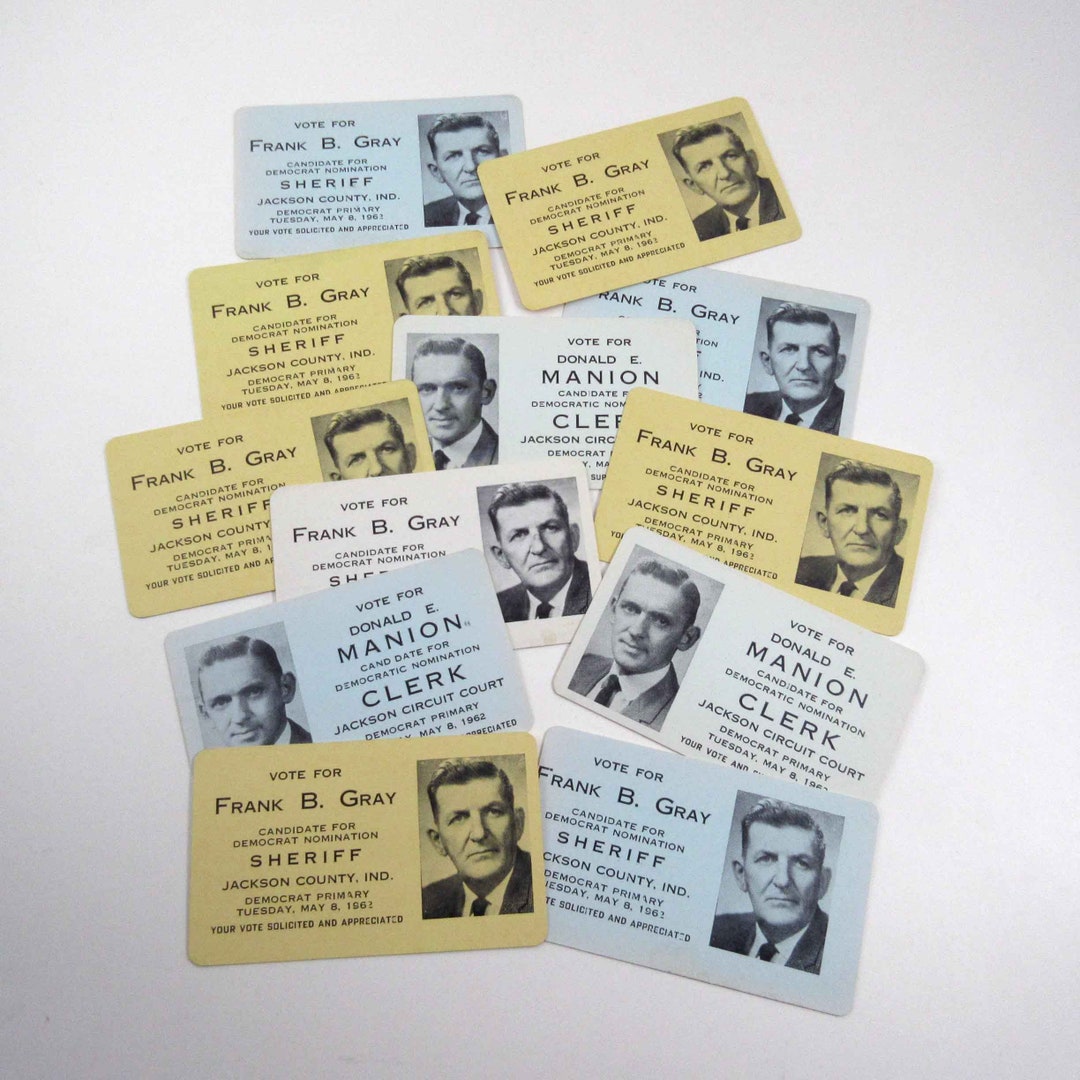 Vintage Political Vote for Sheriff and Circuit Court Clerk Jackson ...
