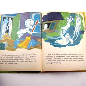 Casper the Friendly Ghost in Ghostland Vintage Children's Wonder Book ...