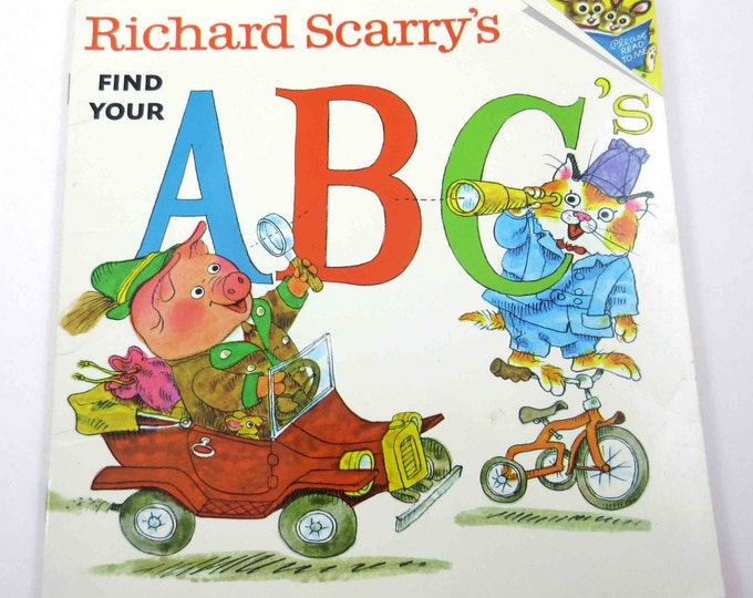 Richard Scarry's Find Your Abc's Vintage 1970s Children's Book by ...
