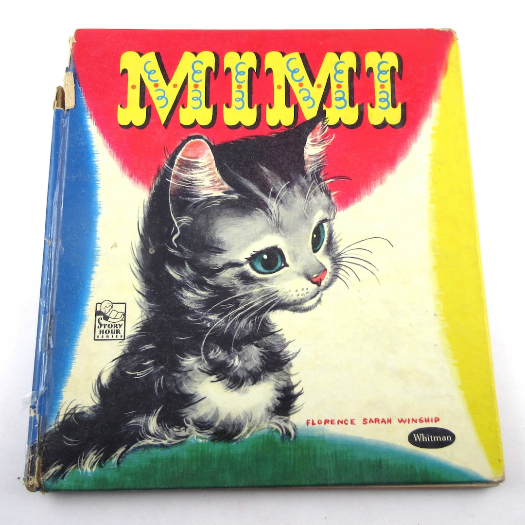 Mimi the Merry Go Round Cat Vintage 1950s Whitman Children's Book by ...