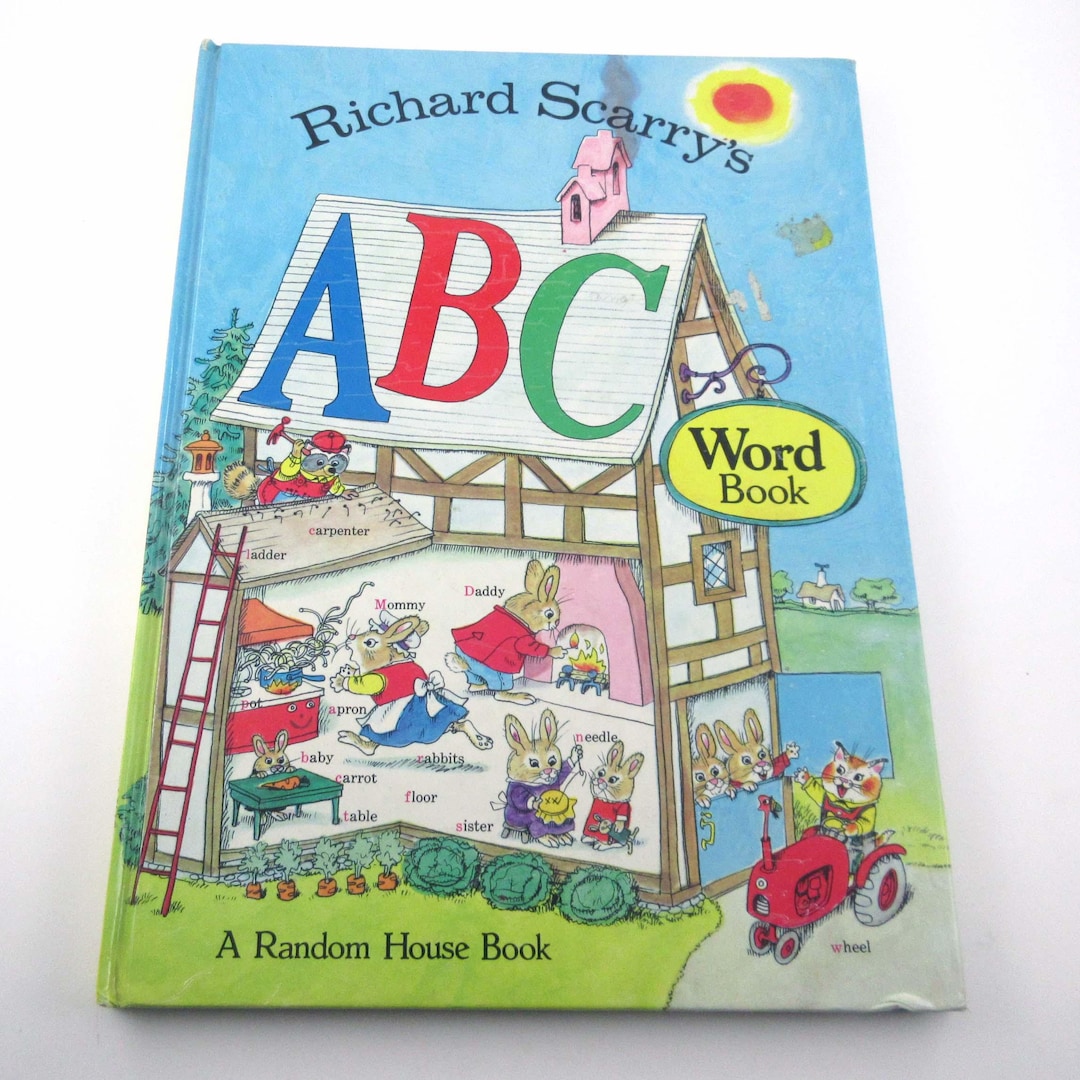 Richard Scarry's ABC Word Book Vintage 1970s Children's Book by Random ...