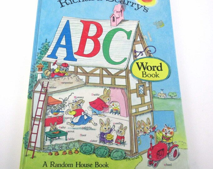 Richard Scarry's ABC Word Book Vintage 1970s Children's Book by Random ...