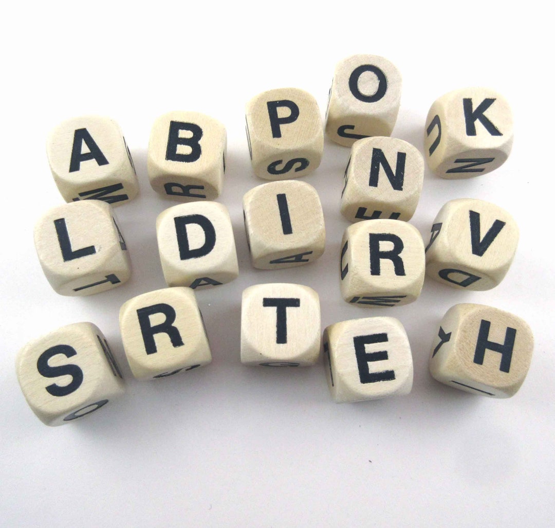 Vintage Boggle Black Alphabet Letter Blocks Game Pieces Set of - Etsy