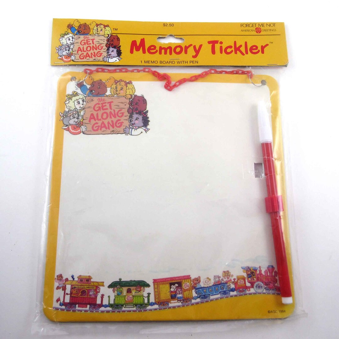 Vintage 1980s the Get Along Gang Memory Tickler Memo Board and Pen in ...