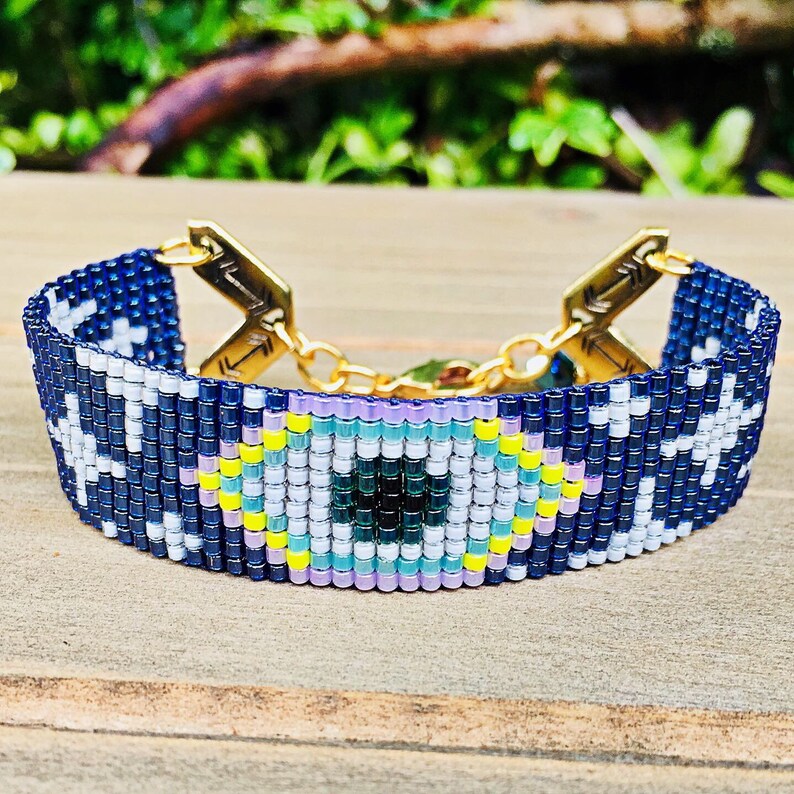 PATTERN Loom Pattern Protection Eye With Stars Miyuki - Etsy