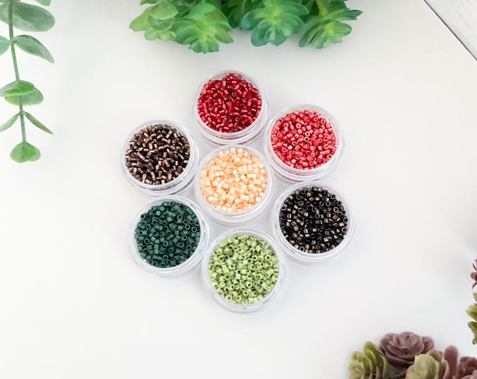 Celebration Mix Palette, 5.2 Grams of Each Color, Miyuki Delica Size 10 ...