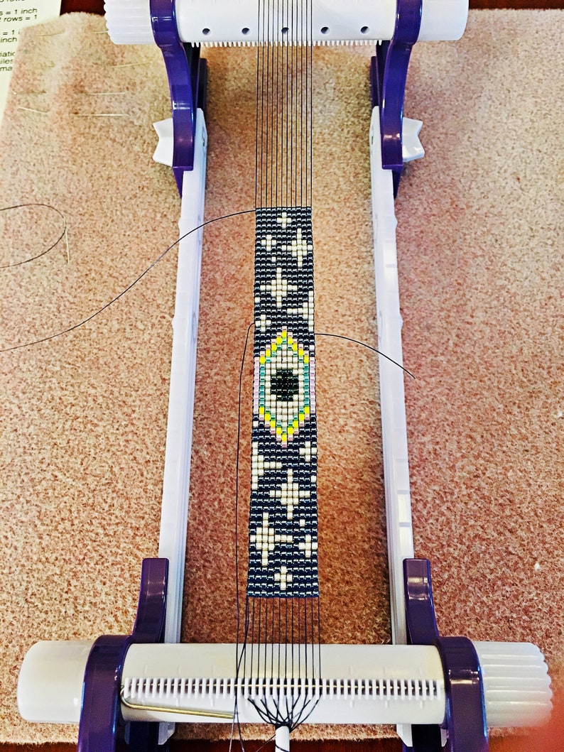 PATTERN Loom Pattern Protection Eye With Stars Miyuki - Etsy