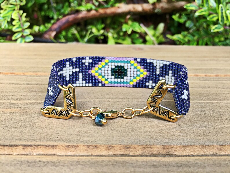 PATTERN Loom Pattern Protection Eye With Stars Miyuki - Etsy