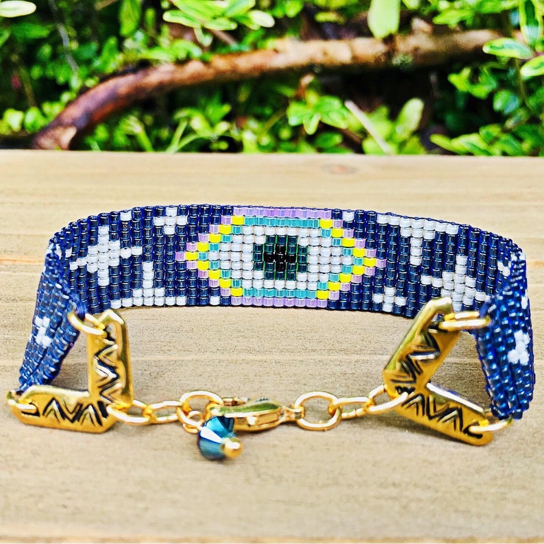 PATTERN Loom Pattern Protection Eye With Stars Miyuki - Etsy