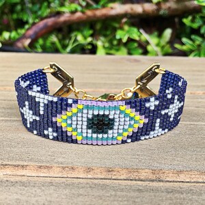 PATTERN Loom Pattern, Protection Eye With Stars, Miyuki Delica Version ...