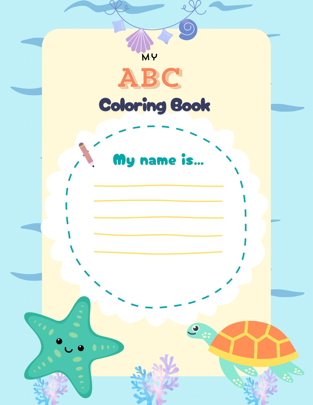 My ABC Coloring Book - Etsy