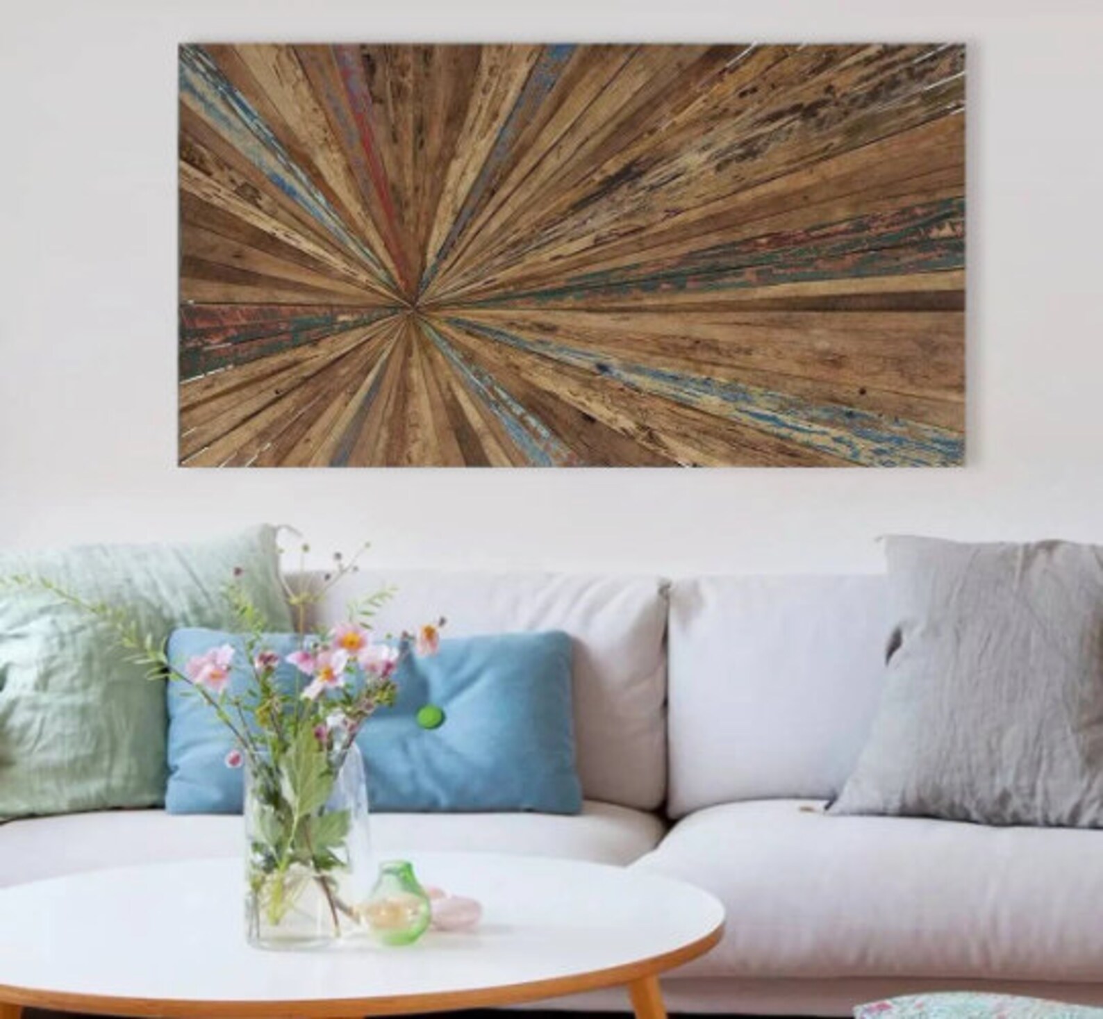 Native Wood Wall Art, Reclaimed Wood Wall Art Geometric, Modern ...