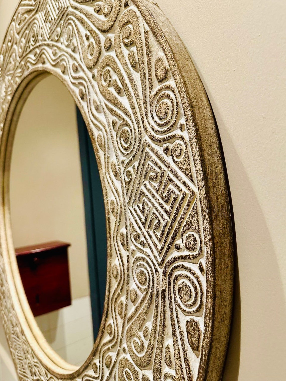 Bali Decorative Wall Mirror, Accent Mirrors, Mid Century Modern Mirror ...