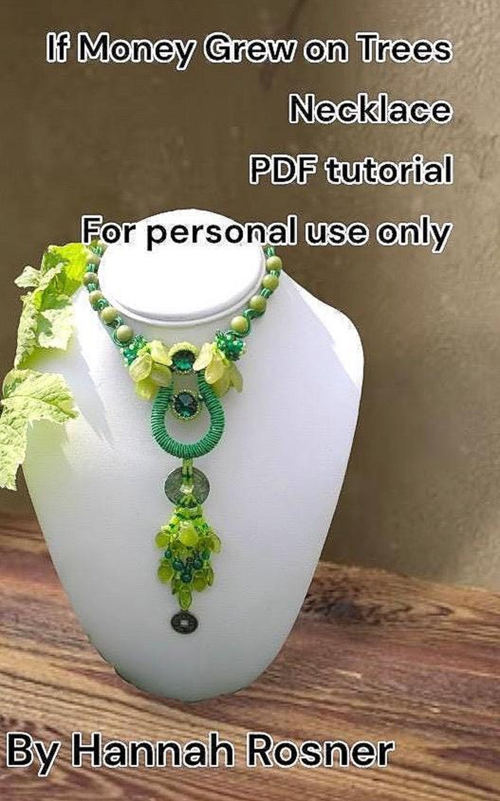 Beading Pattern - If Money Grew on Trees Necklace - Seed Bead Peyote ...