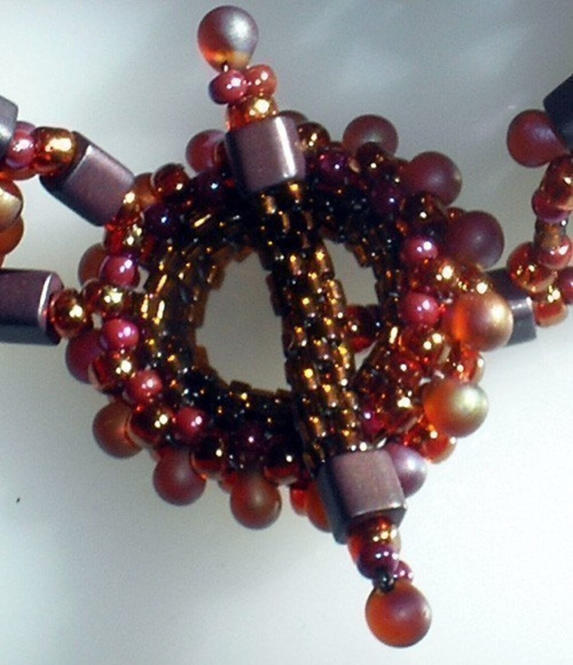 Bead Tutorial Peyote Stitch Seed Bead Toggle Clasp Intermediate Level ...