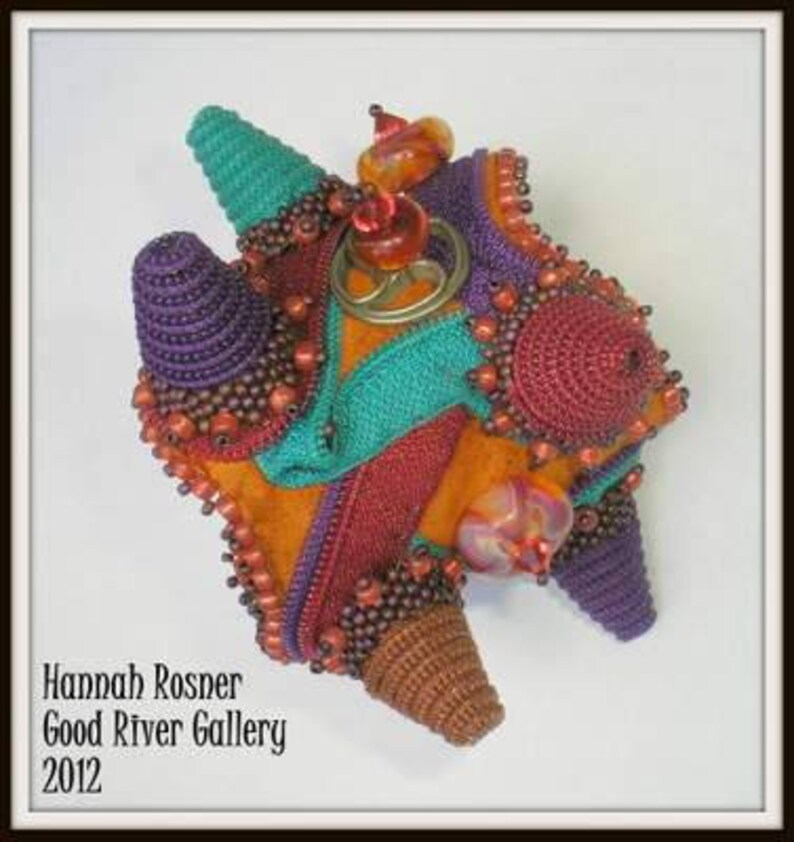 Bead Pattern - Zipperlicious Cone Steampunk Bracelet - Bead Embroidery ...