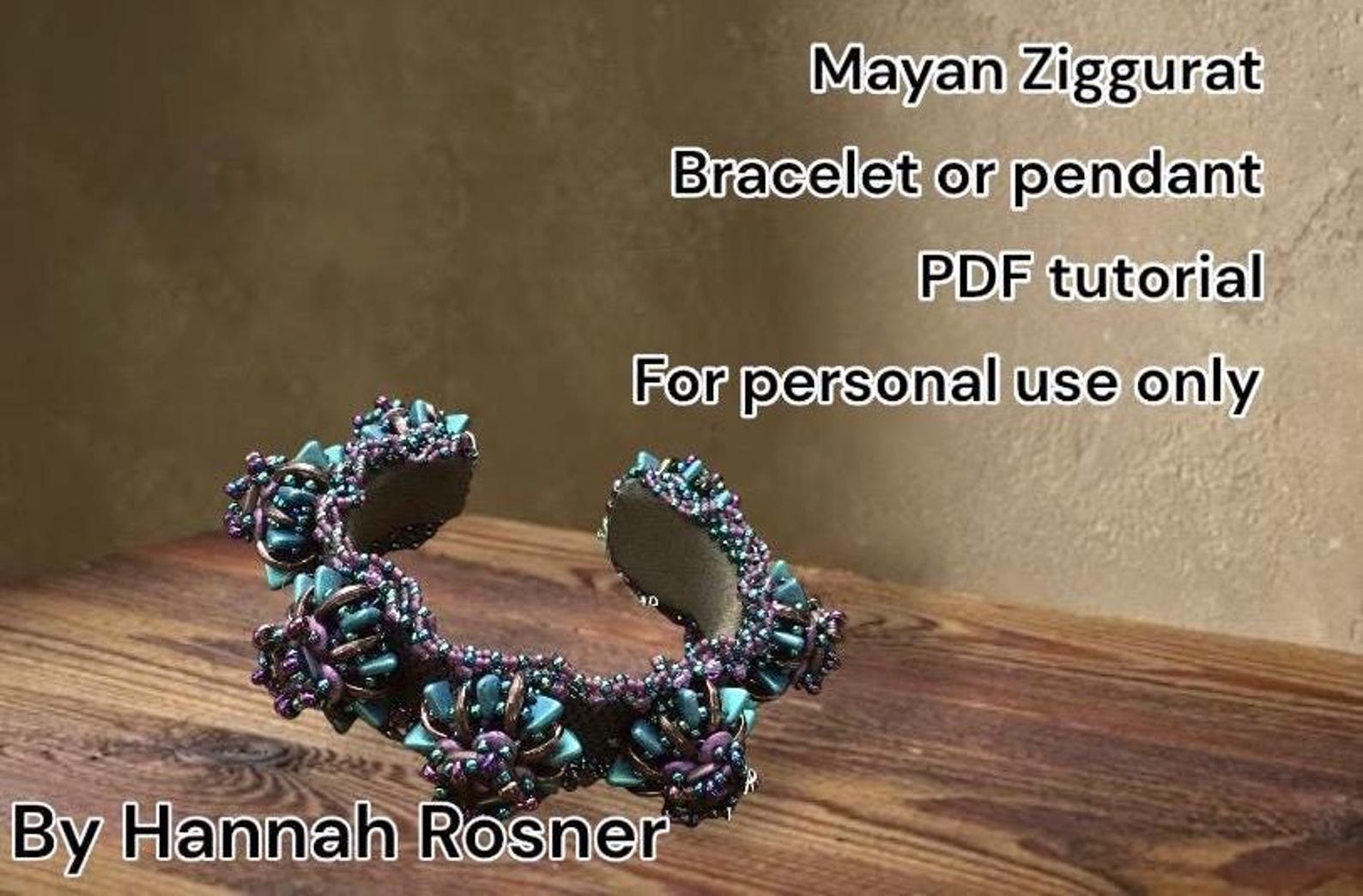 Bead Pattern Mayan Ziggurat Beaded Bracelet or Pendant Tutorial ...