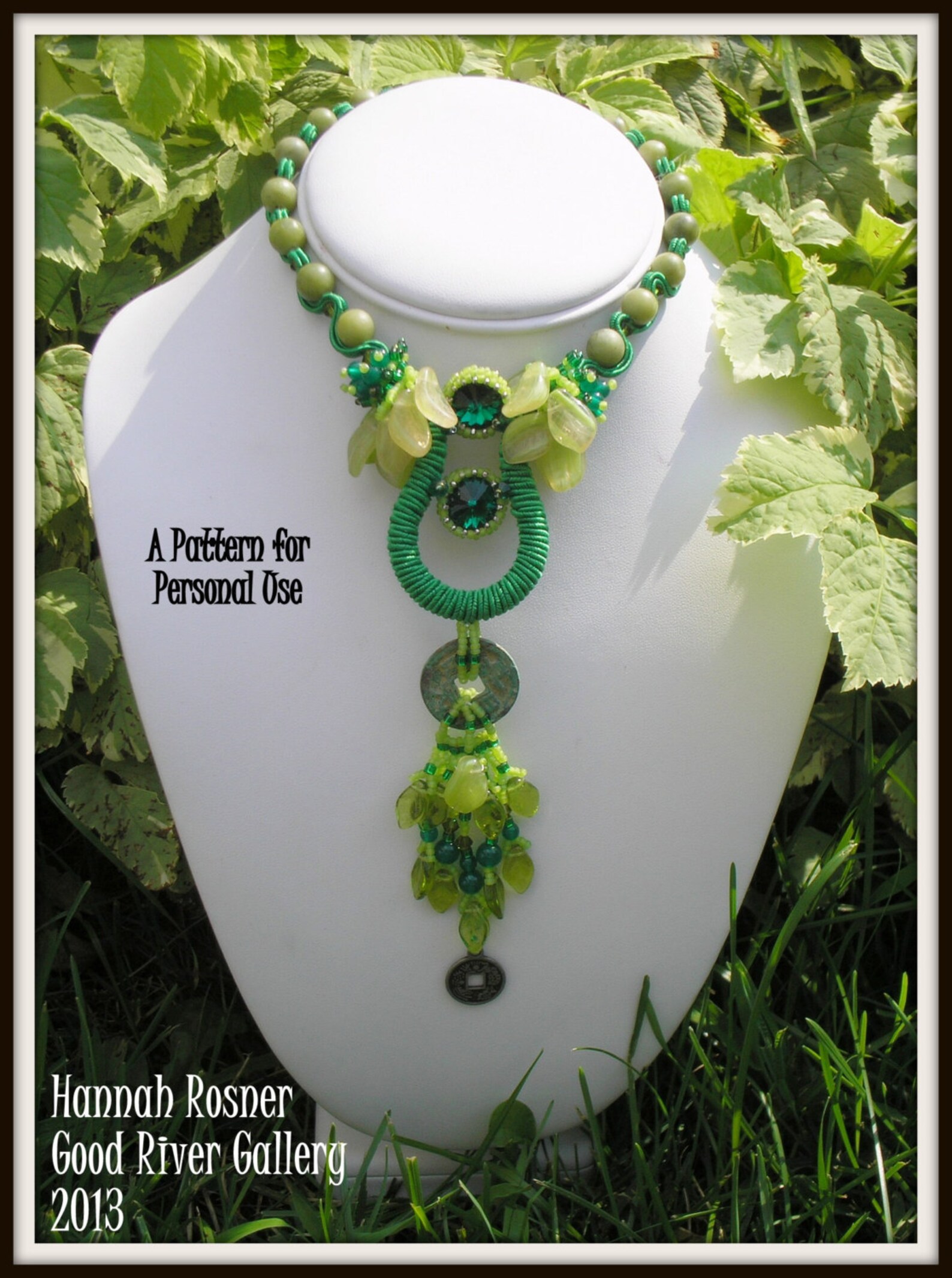 Beading Pattern - If Money Grew on Trees Necklace - Seed Bead Peyote ...