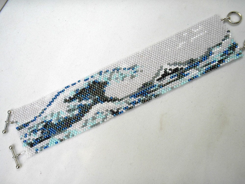 Beading Pattern Hosukai Great Wave Japan Peyote Stitch TUTORIAL ...