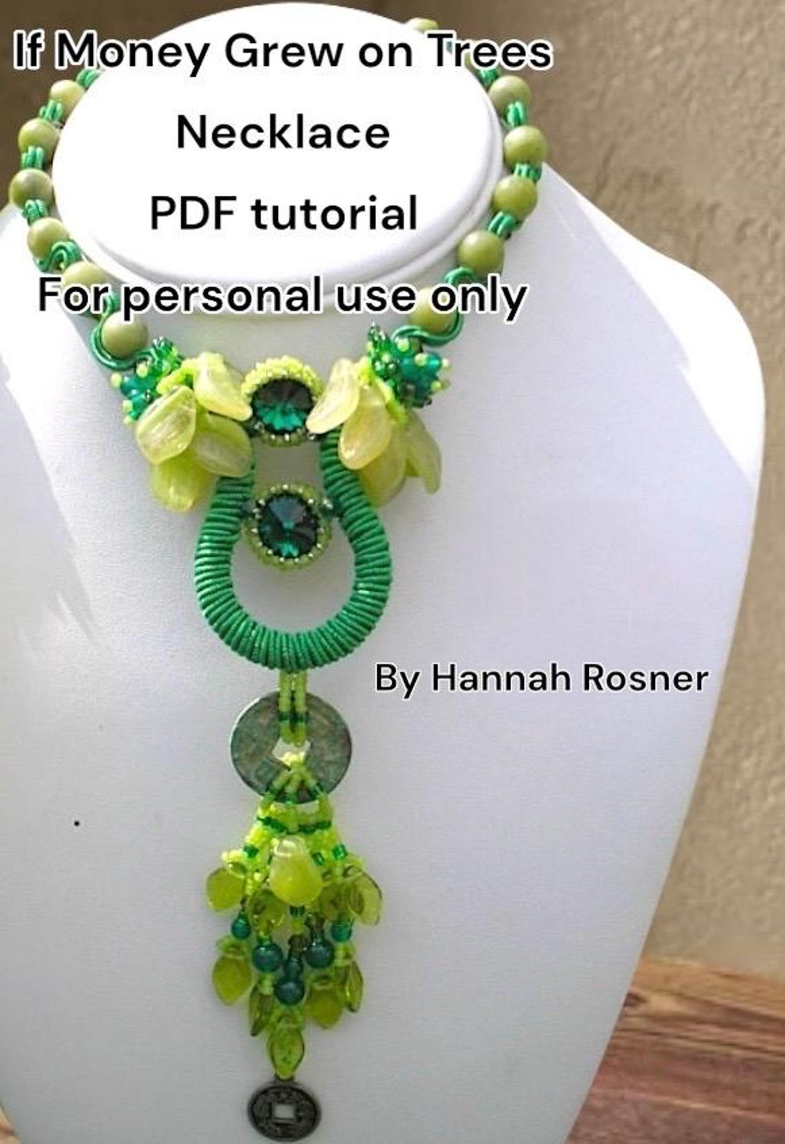 Beading Pattern - If Money Grew on Trees Necklace - Seed Bead Peyote ...