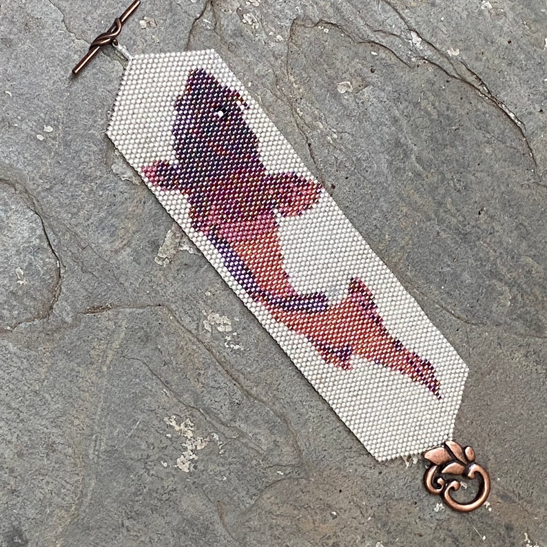 Beading Pattern Koi Carp Fish Beaded Bracelet Intermediate Level ...