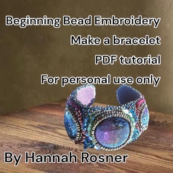 Bead Embroidery Cuff - Etsy