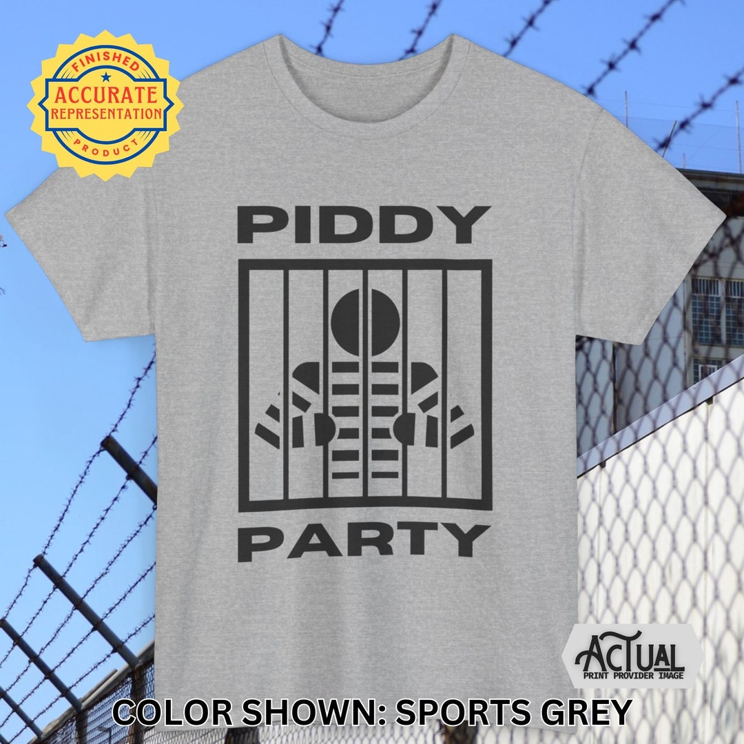 Funny P-diddy Jail Tee, Humorous Hip Hop Tshirt, Comical Music Artist ...