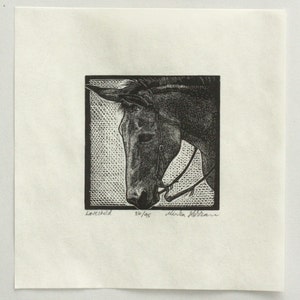 Western Mule Print - Country Decor - Mule Print - Original Wood ...