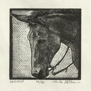 Western Mule Print - Country Decor - Mule Print - Original Wood ...