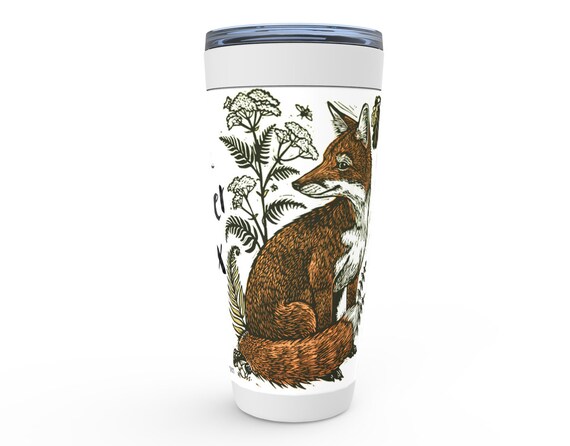 Clever Fox Tumbler Fox Travel Mug | Etsy