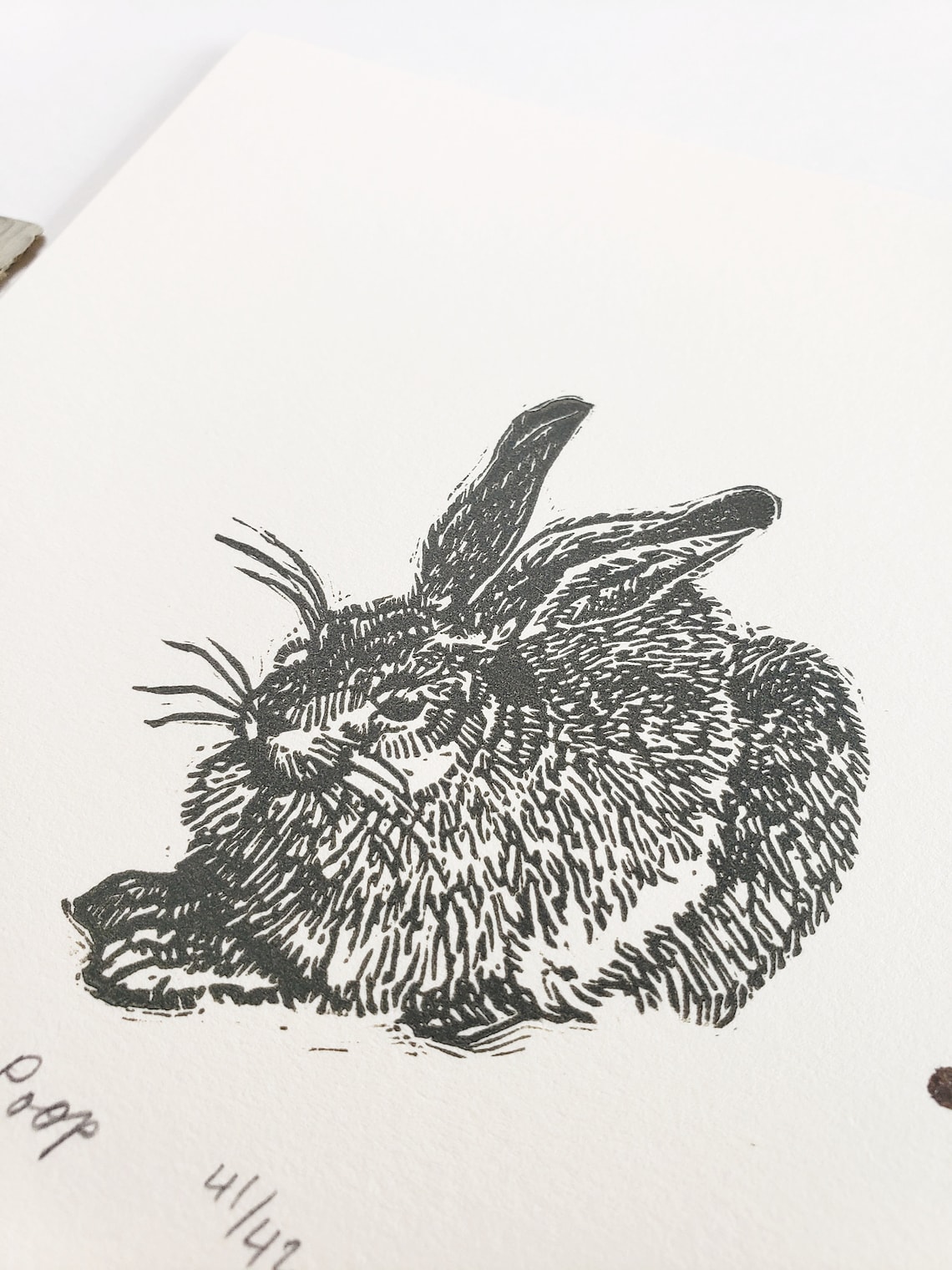 Rabbit Linocut. Rabbit Print. Rabbit Decor. Rabbit Art. Durer - Etsy