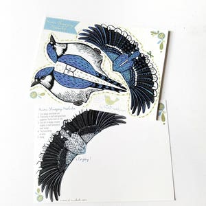 Bluejay Bird Mobile, Paper Art, Diy Craft, Paper Craft, Bird Craft ...