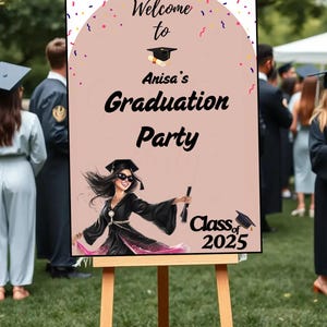 Custom Graduation Welcome Sign: Class of 2025, Editable PNG/PDF - Etsy