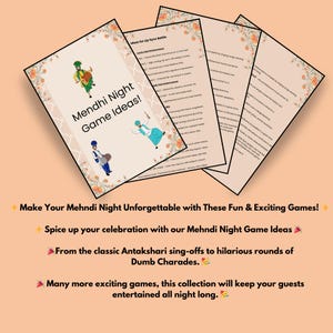 Mehndi Night Games: Desi Bridal Event, Fun Party Games (digital ...